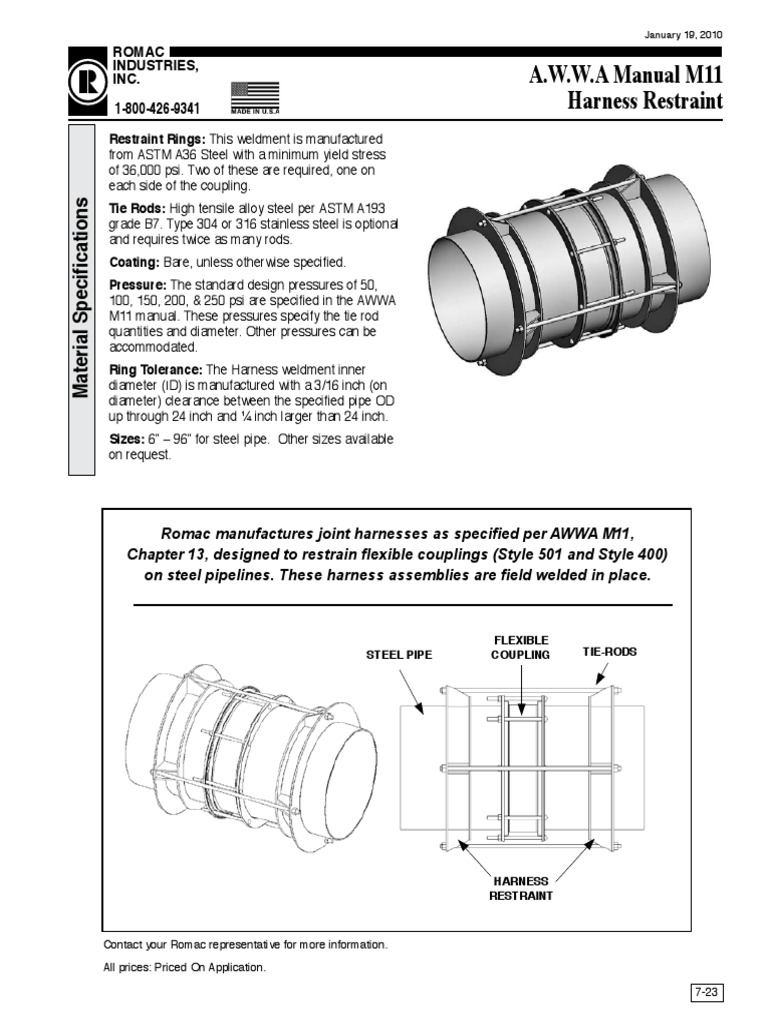 Specifications for Romac Industries' Restraint Rings and Joint ...