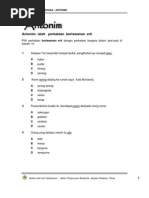 Latihan Tadika 6 | PDF