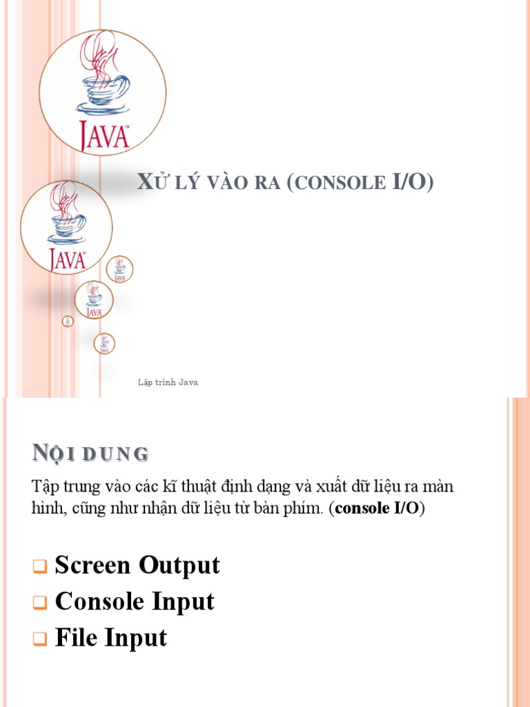 Console Input and Output | PDF