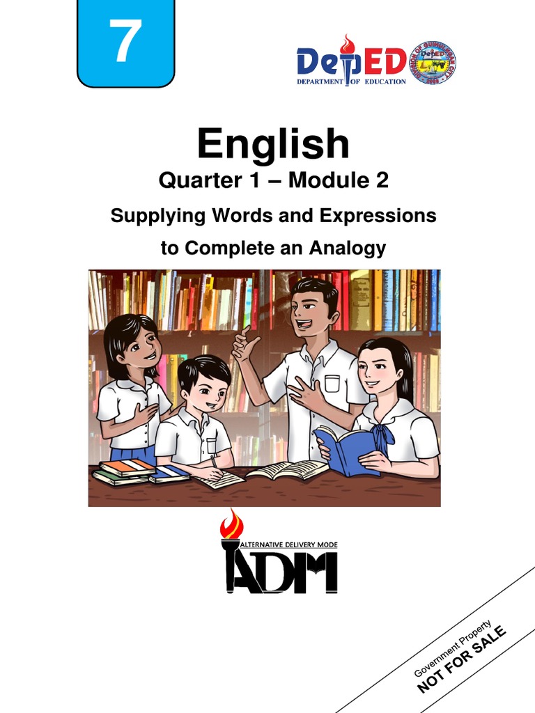 Grade 7 English Module 2 | PDF | Analogy | Educational Assessment