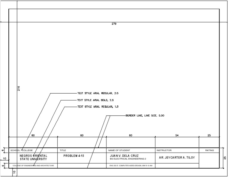 Short Bond Paper Size for CAD Drawings | PDF