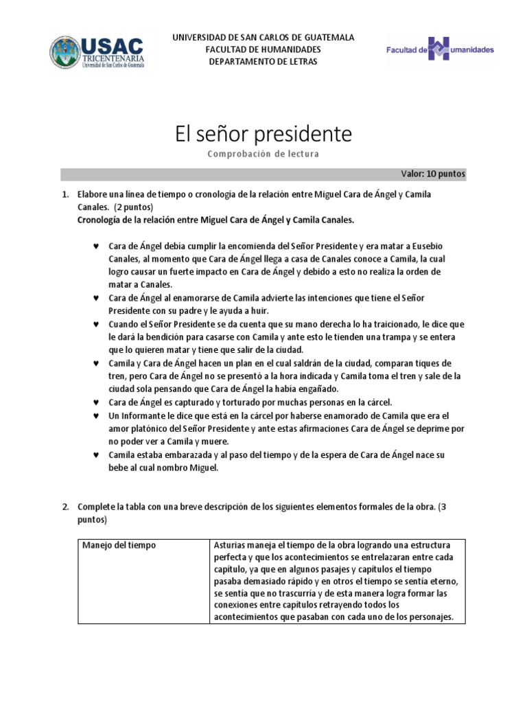 El Señor Presidente | PDF | Narrativa