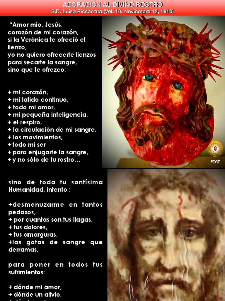 Adoracion Al Divino Rostro | PDF