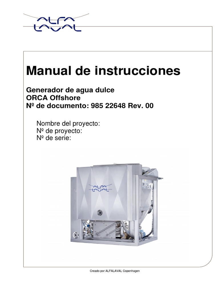 Manual de Instrucciones Orca Offshore | PDF | Destilación | Agua