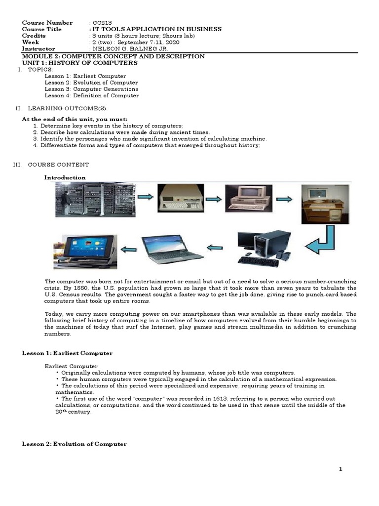 CC 213 Week 2 Student | PDF | Integrated Circuit | Information Age
