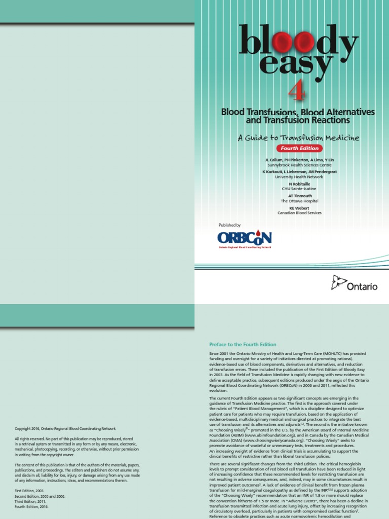 Bloody Easy 4 | PDF | Blood Donation | Blood Type