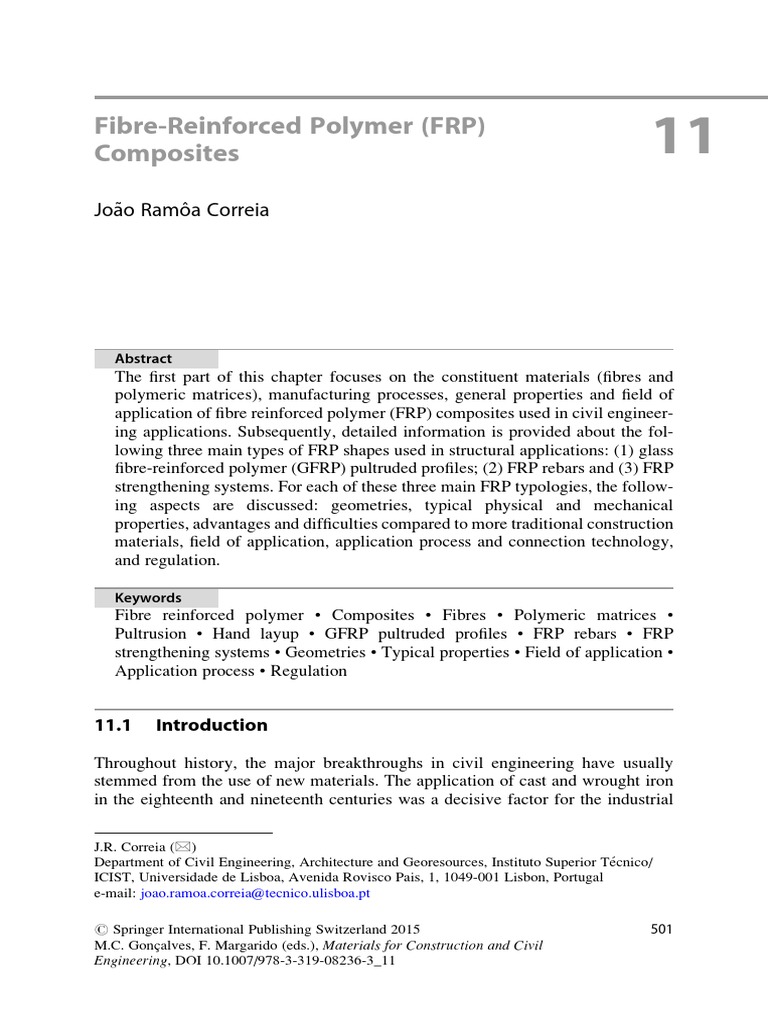Fibre-Reinforced Polymer (FRP) Composites | PDF | Fibre Reinforced ...