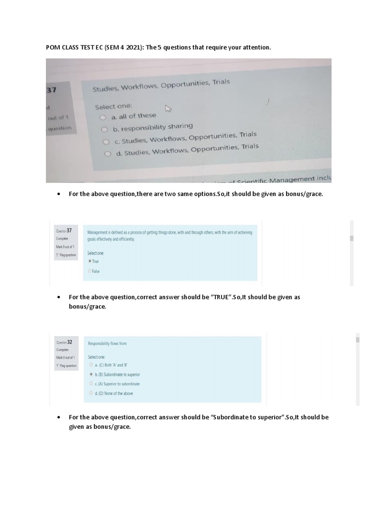 Pom Class Test Ec | PDF