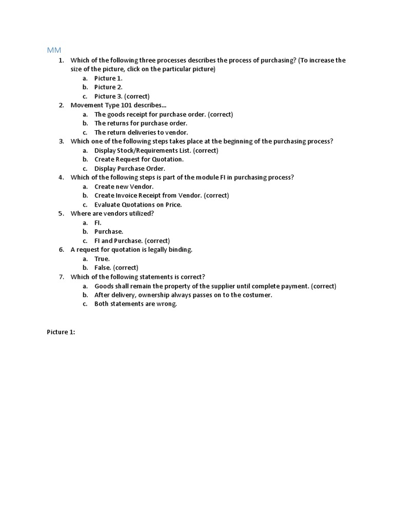 Questions | PDF | Warehouse | System