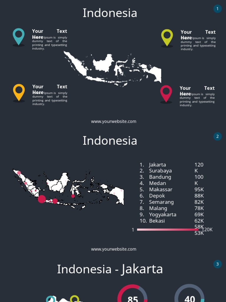 Map Indonesia Slide Theme | PDF