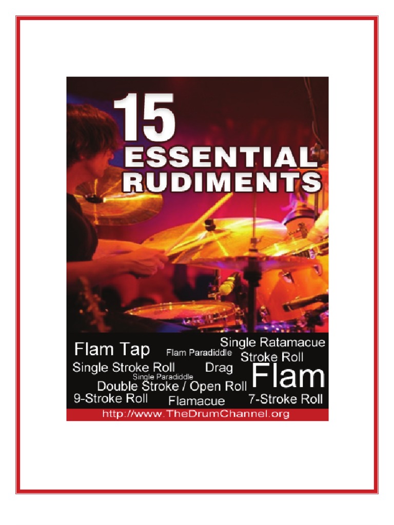 Essential Drum Rudiments Guide | PDF | Rhythm And Meter | Drumming