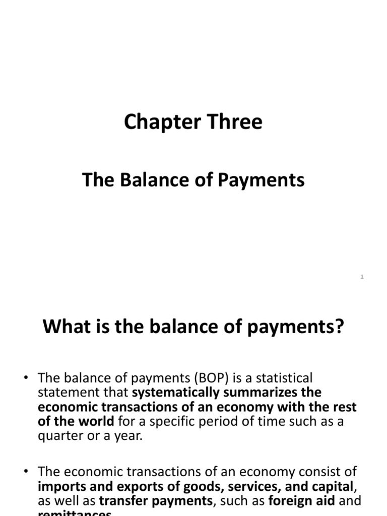 International Economics II - Chapter 3 | PDF | Balance Of Payments ...