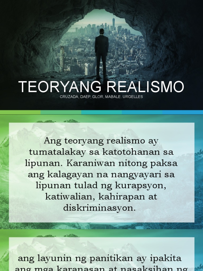 Teoryang Realismo Sa Panitikang Filipino | PDF
