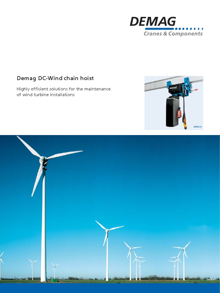 Demag DC-Wind Chain Hoist: Highly Efficient Solutions For The ...