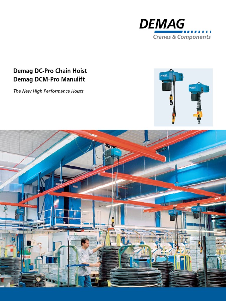 Demag DC-Pro Chain Hoist Demag DCM-Pro Manulift: The New High ...