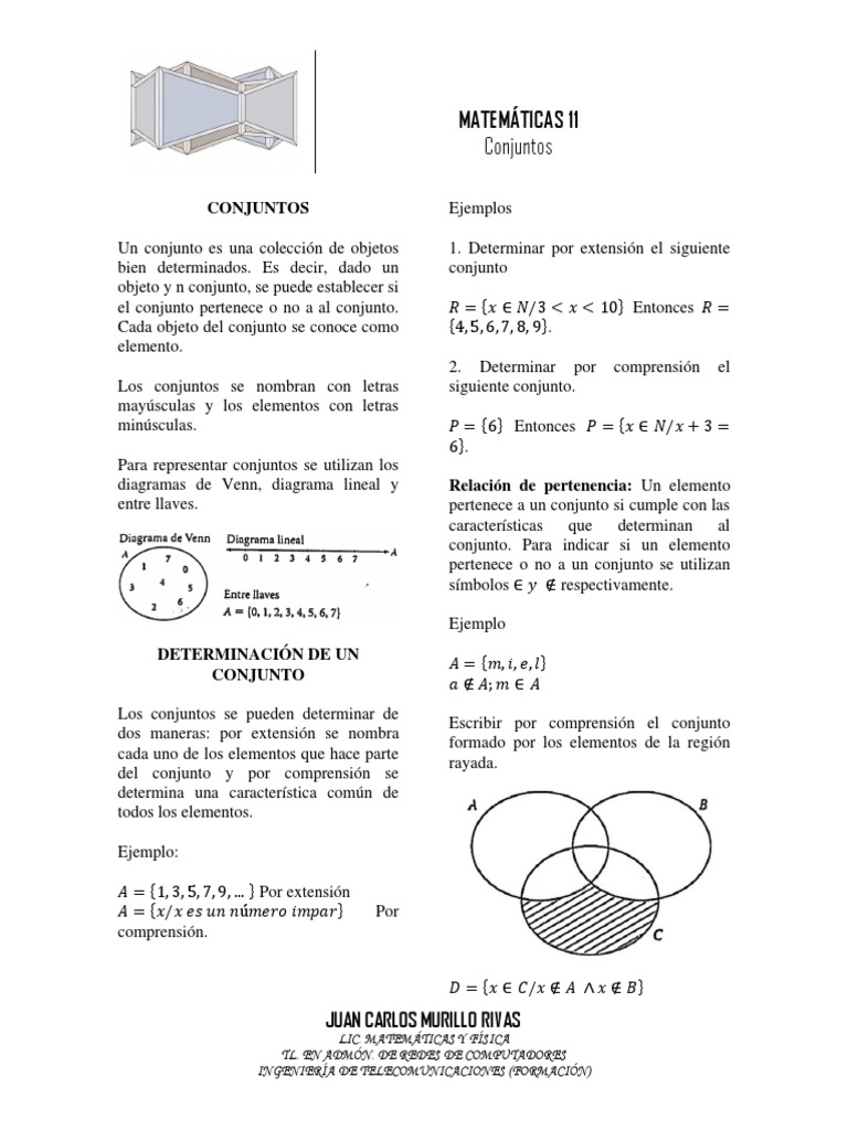 Conjuntos | PDF | Conjunto (Matemáticas) | Lógica matemática