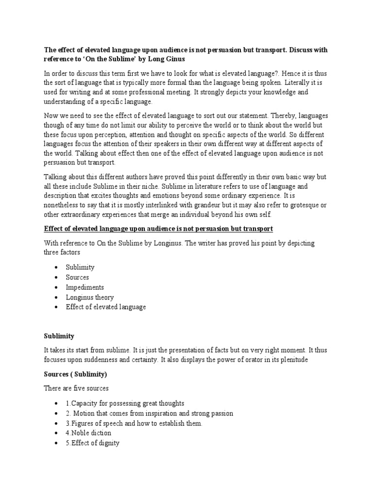 Effect of Elevated Language | PDF | Academic Discipline Interactions ...