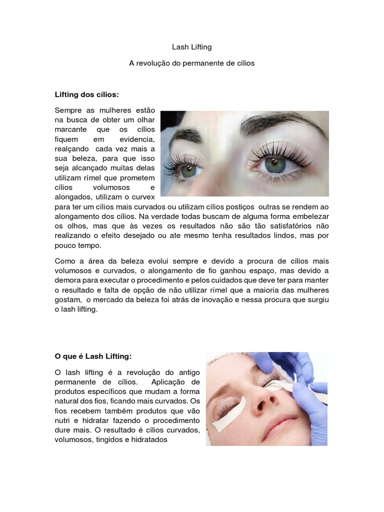 Apostila Curso Lash Lifting | PDF | Alergia | Medicina Clínica