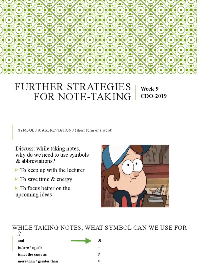 Further Note-Taking Strategies | PDF | Cognitive Science | Human ...