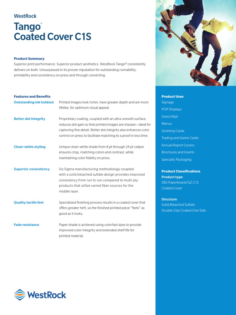 Tango C1S Product Guide Aug 2019 | PDF | Forest Stewardship Council ...