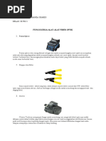 Alat Alat Fiber Optic Beserta Fungsinya | PDF
