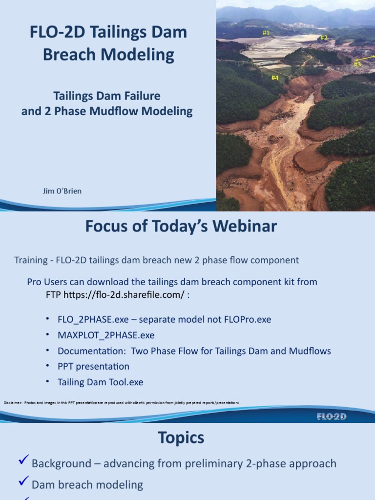 Tailings Dam Breach Modeling | PDF | Sediment | Fluid Dynamics