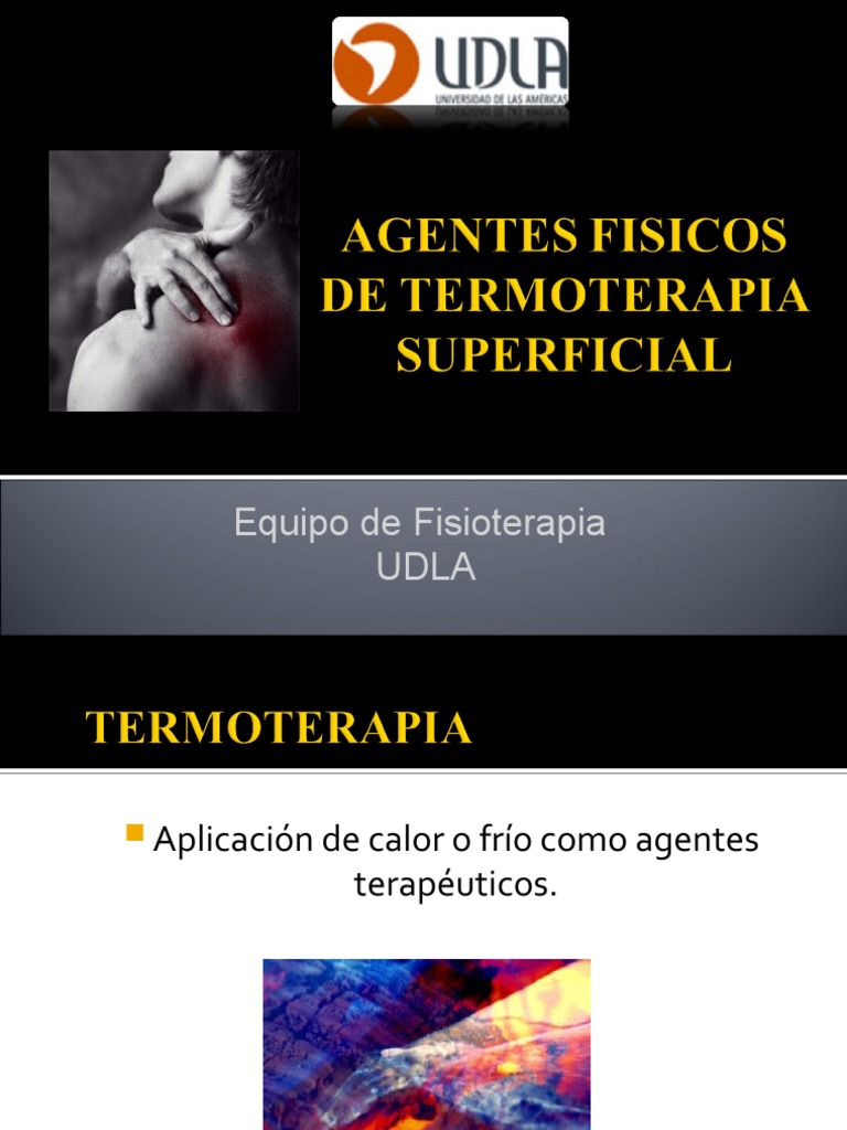 Agentes Fisicos de Termoterapia Superficial | PDF | Radiación ...