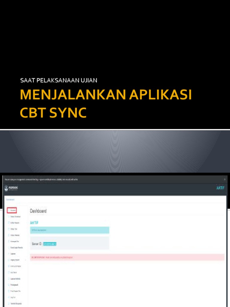 Panduan Pelaksanaan Ujian CBT Sync | PDF | Komputer