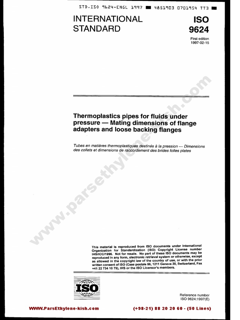 Iso 9624 (1997) | PDF