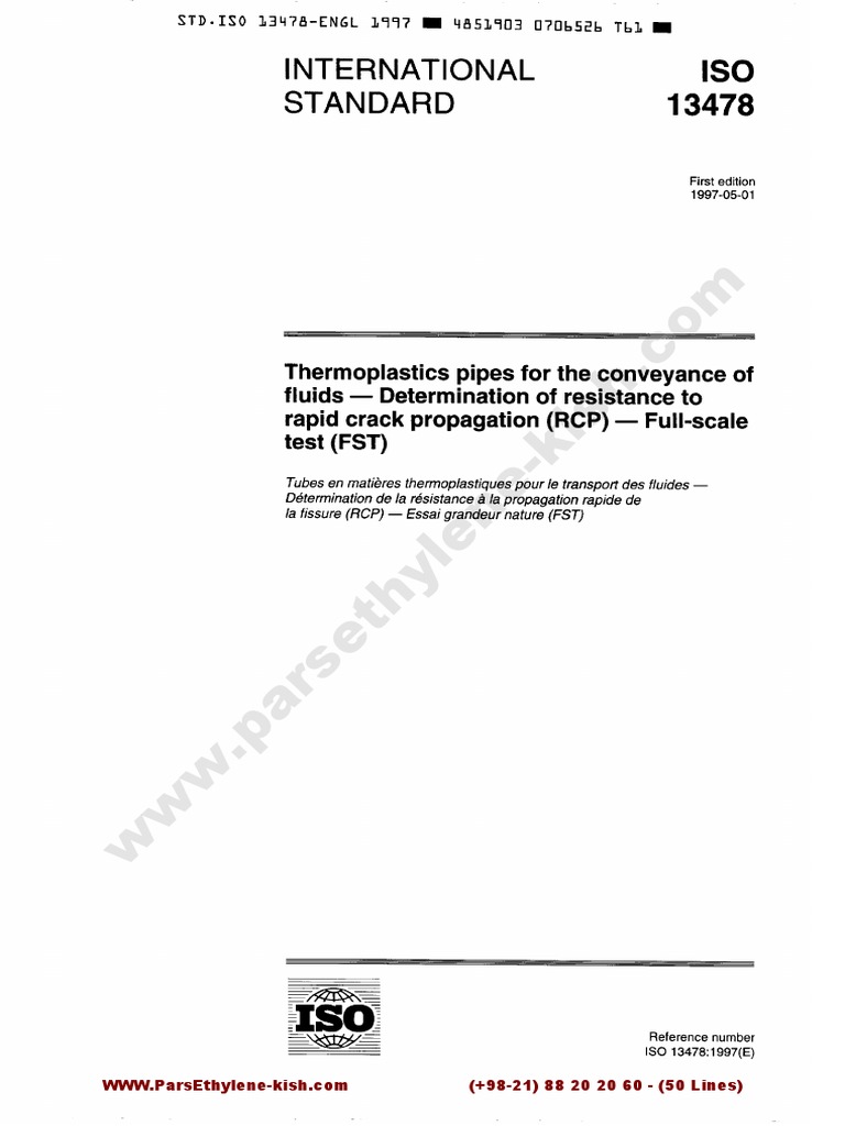 Iso 13478 (1997) | PDF