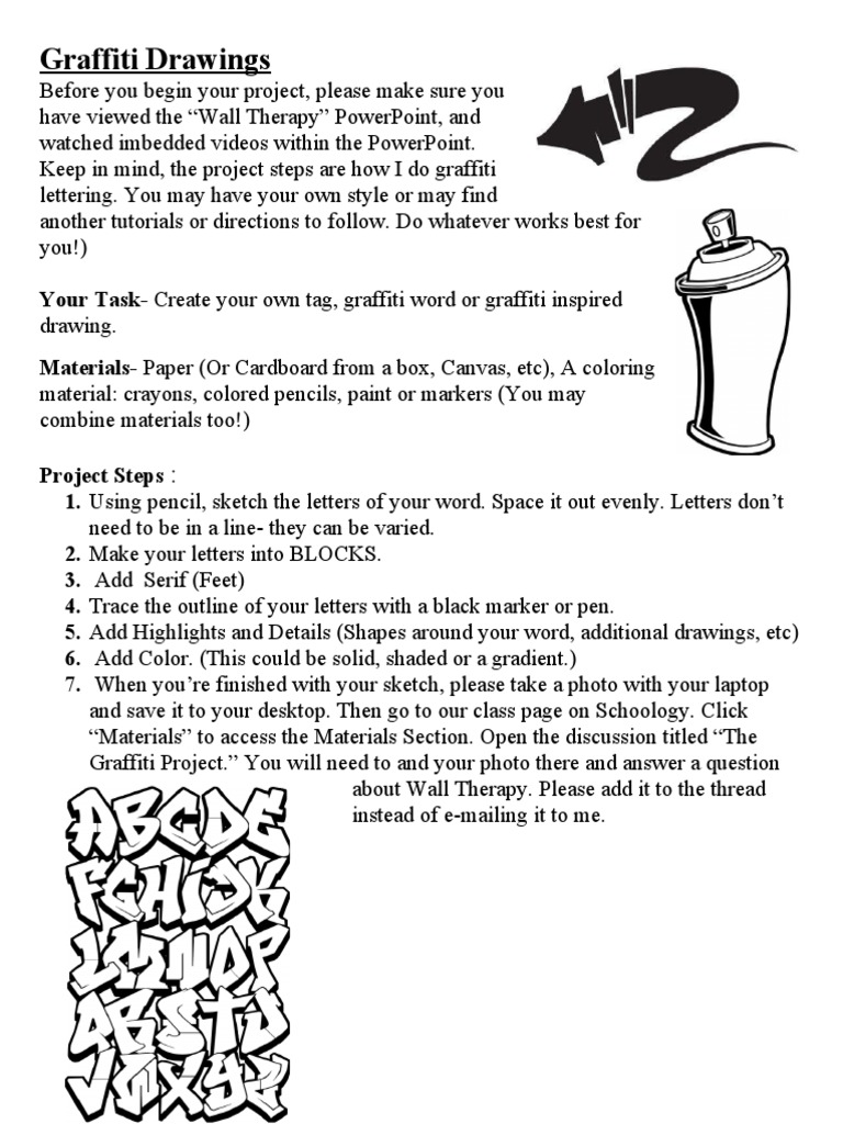 Graffiti Project Handout | PDF