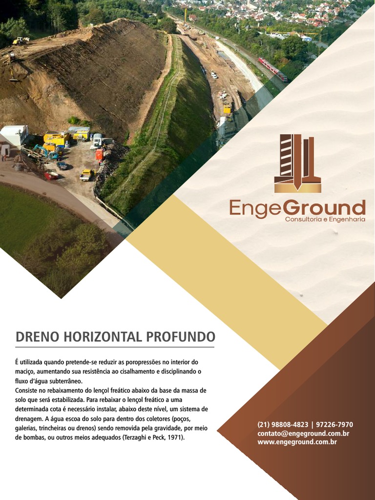 Dreno Horizontal Profundo - EngeGround | PDF | Drenagem | Science