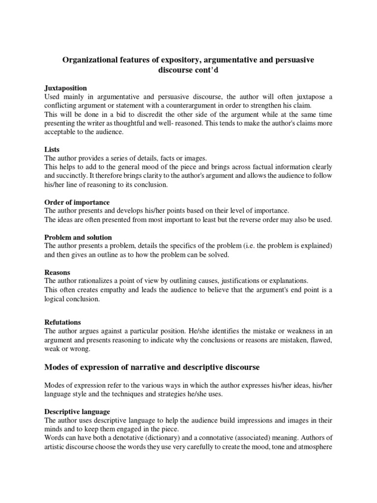 Discourse Techniques in Writing | PDF | Narration | Jargon