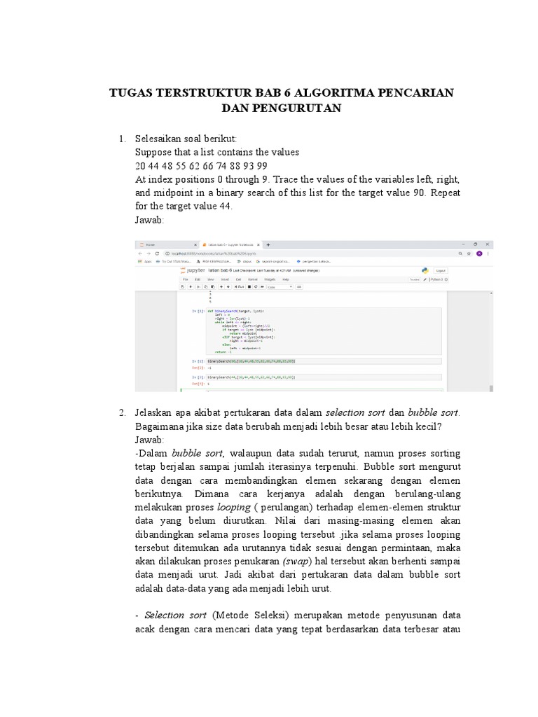 Algoritma Pencarian dan Pengurutan | PDF