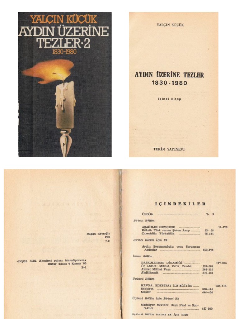 Yalçın Küçük - Aydın Üzerine Tezler (İkinci Kitap) | PDF