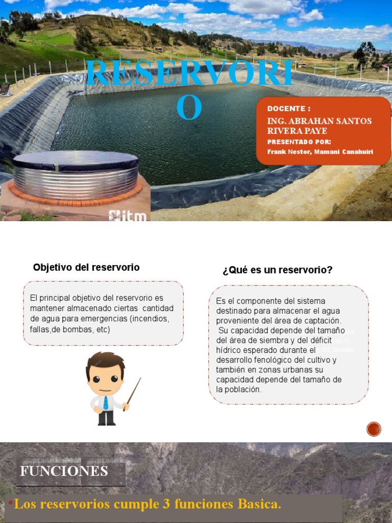 Funciones y Tipos de Reservorios de Agua | PDF | Reservorio | Agua
