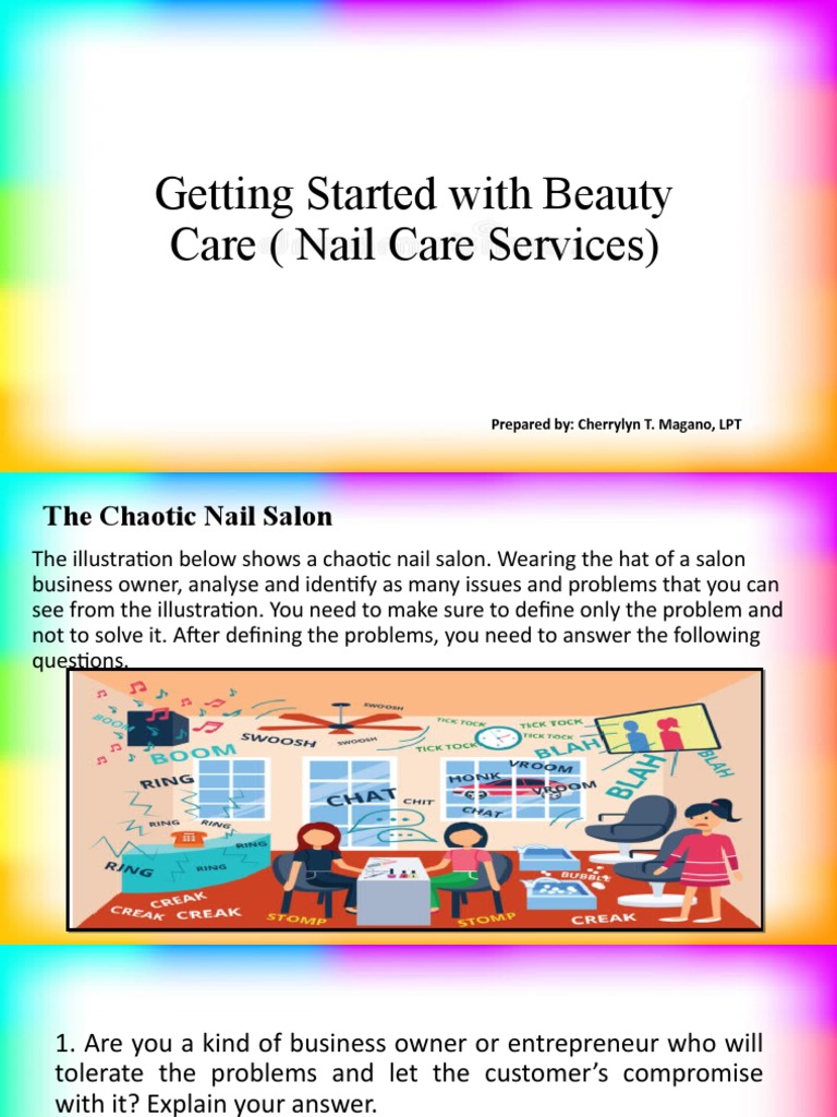 Getting Started With Beauty Care (Nail Care Services) : Prepared By ...