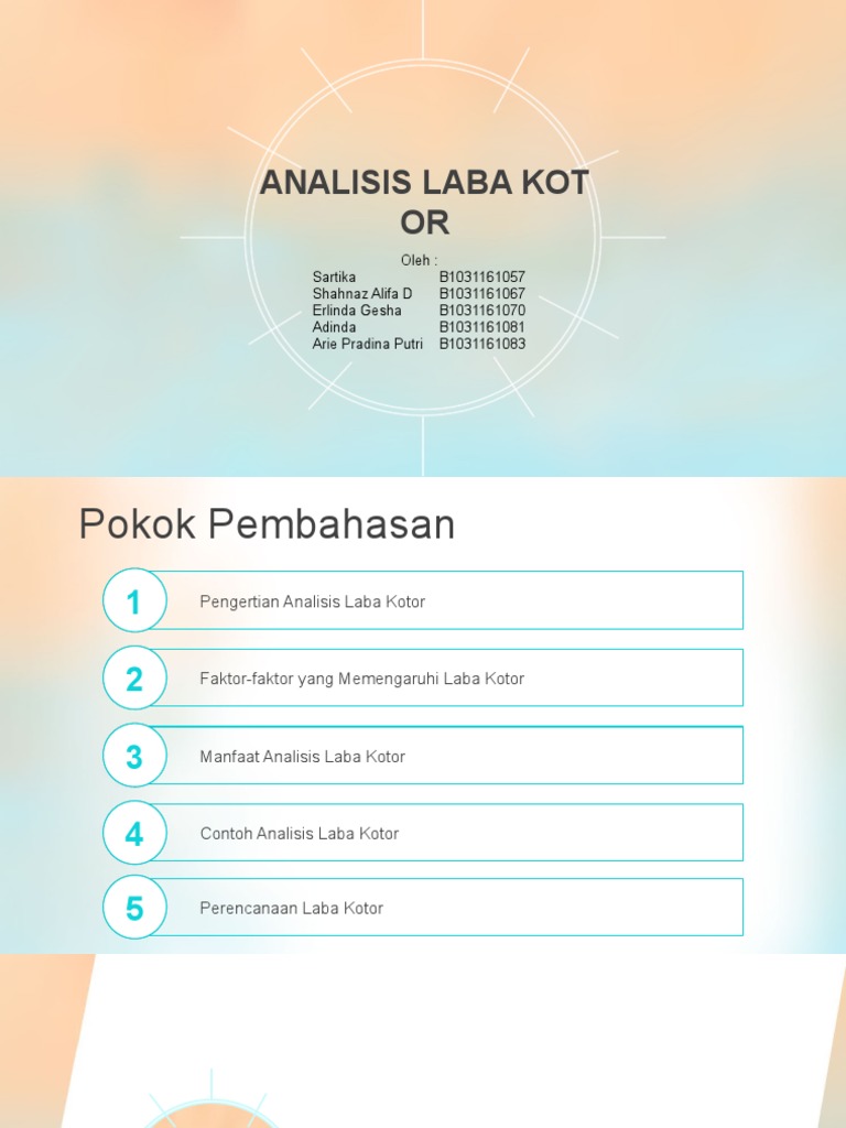 Analisis Laba Kotor | PDF