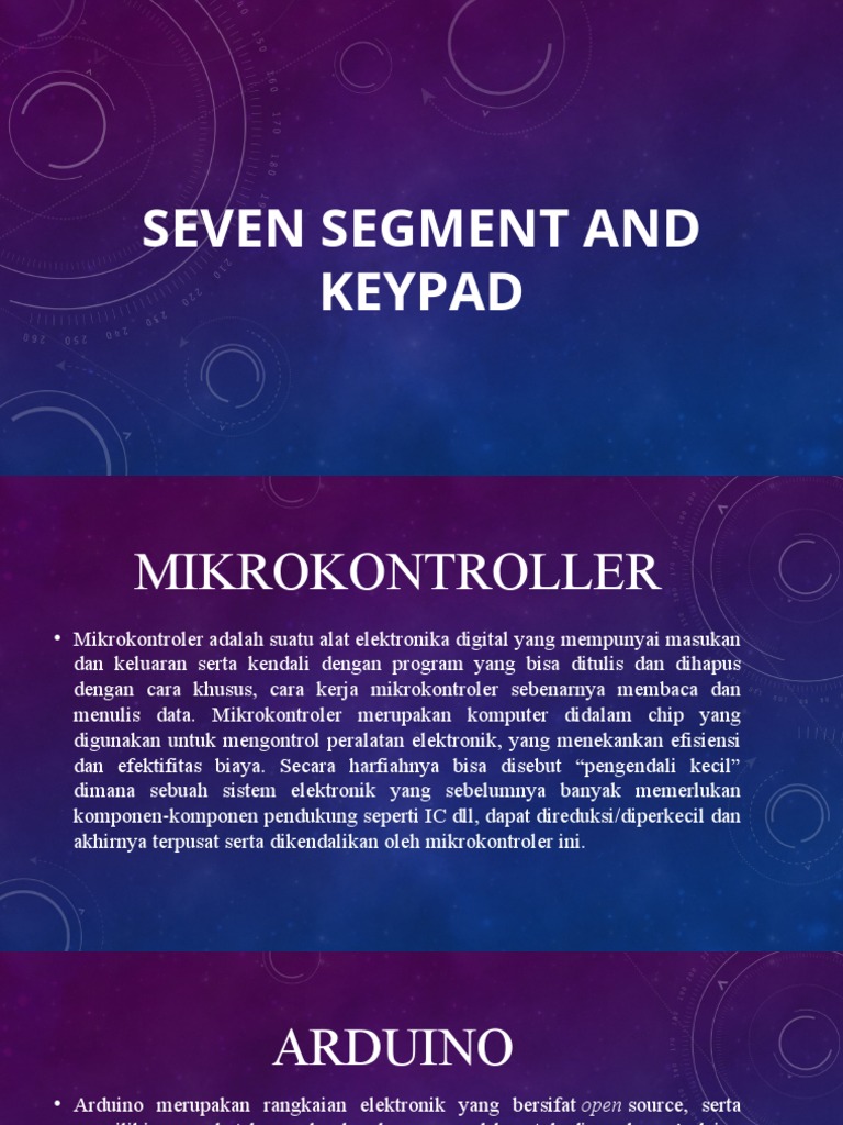 Seven Segment and Keypad | PDF | Metode & Bahan Ajar | Komputer