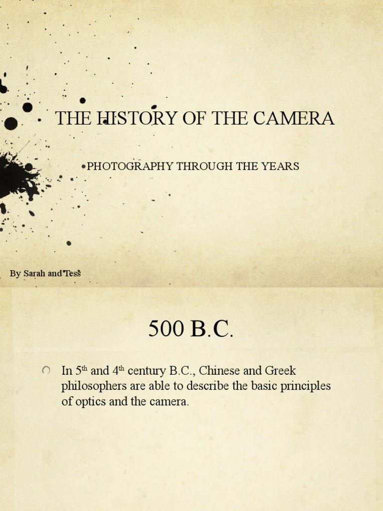 History of Camera Sarahandtess | PDF | Camera | Recording