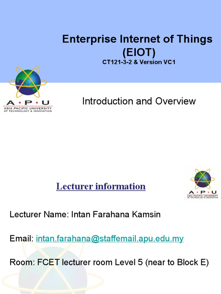 0) Module Overview Introduction | PDF | Internet Of Things | Human Nature
