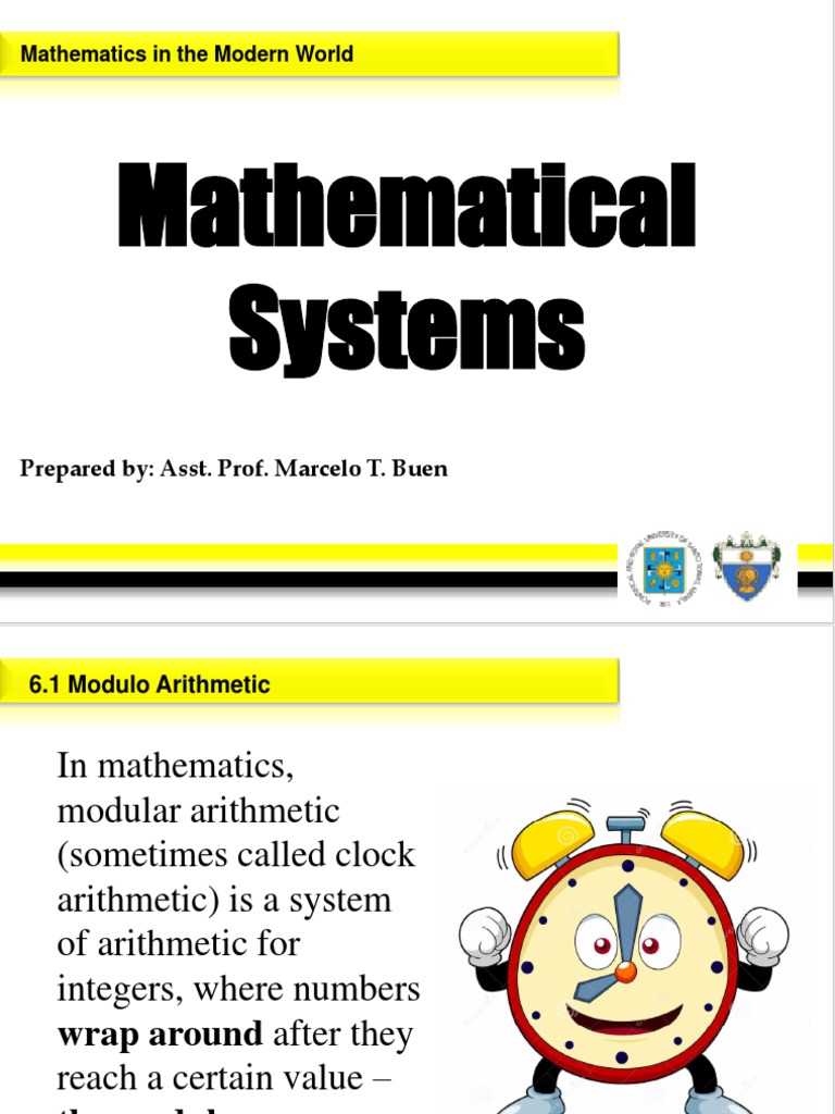 5.1 Mathematical Systems | PDF | Number Theory | Abstract Algebra