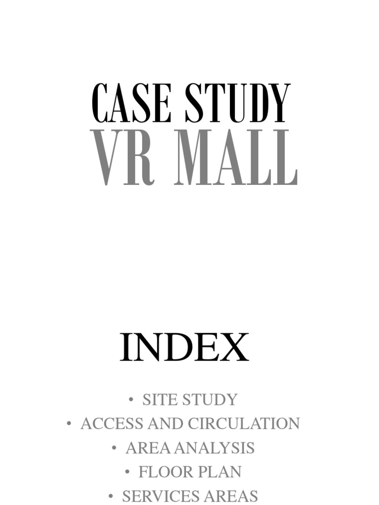 Case Study VR Mall | PDF | Basement | Toilet