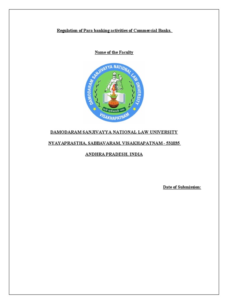 Regulation of para Banking Activities of Commercial Banks | PDF | Money ...