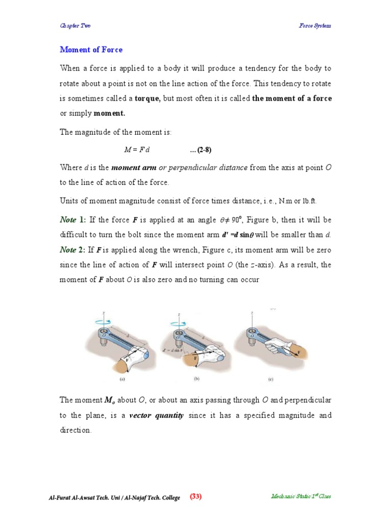 Analysis of Moments and Forces | PDF | Torque | Euclidean Vector