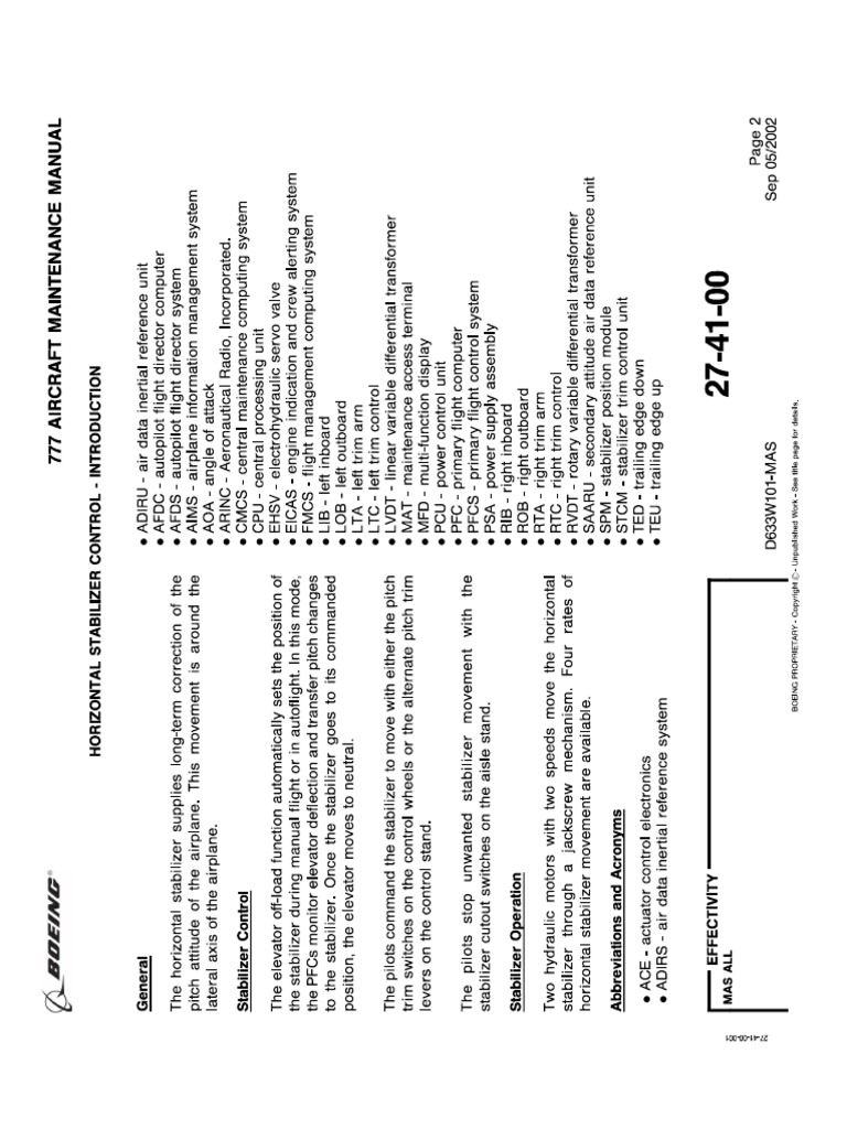 b777 Secondary Flight Controls | PDF