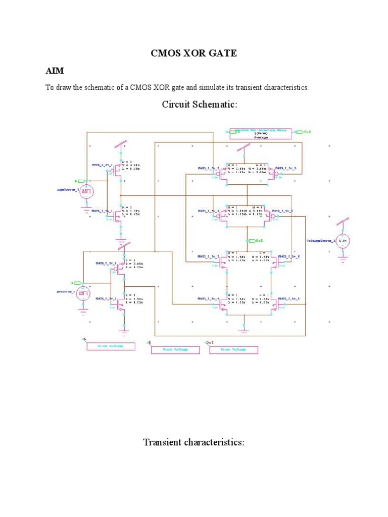 Xor Gate Cmos