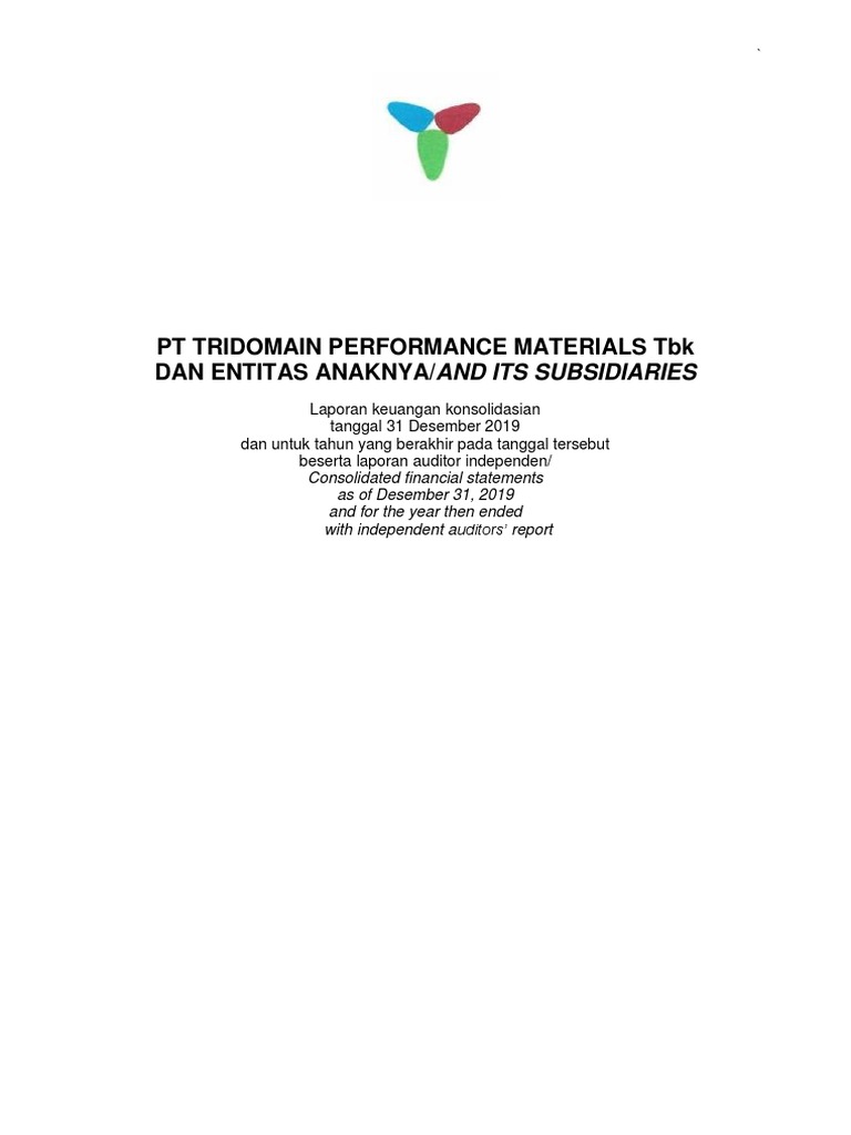 TDPM LK TW Iv 2019 | PDF | Equity (Finance) | Financial Statement