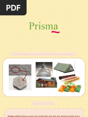 bentuk prisma dalam kehidupan sehari-hari