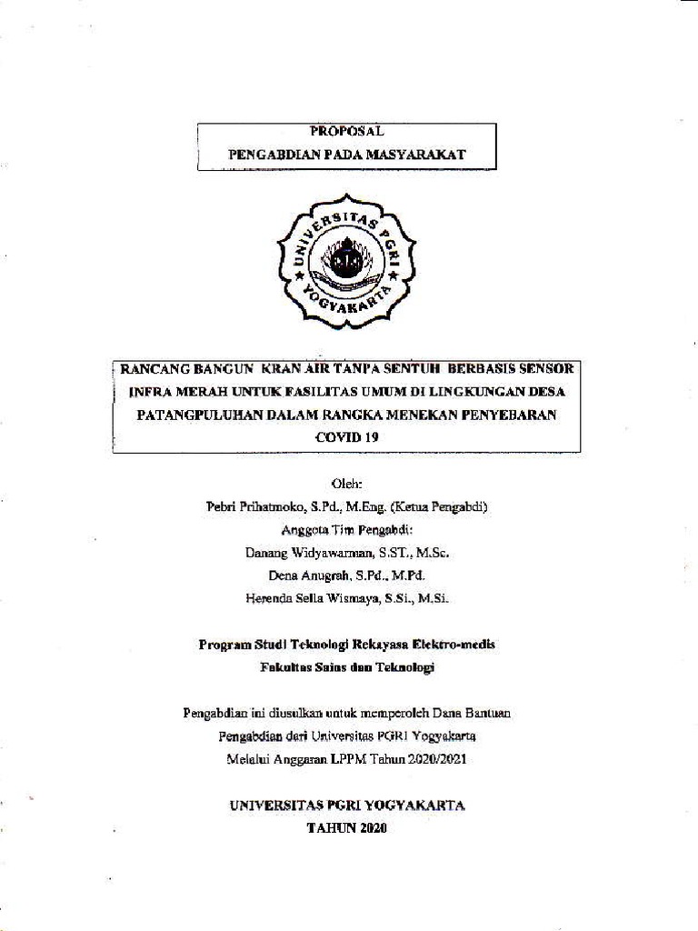 Contoh Proposal Pengabdian Masyarakat | PDF Contoh Proposal Pengabdian Masyarakat | PDF